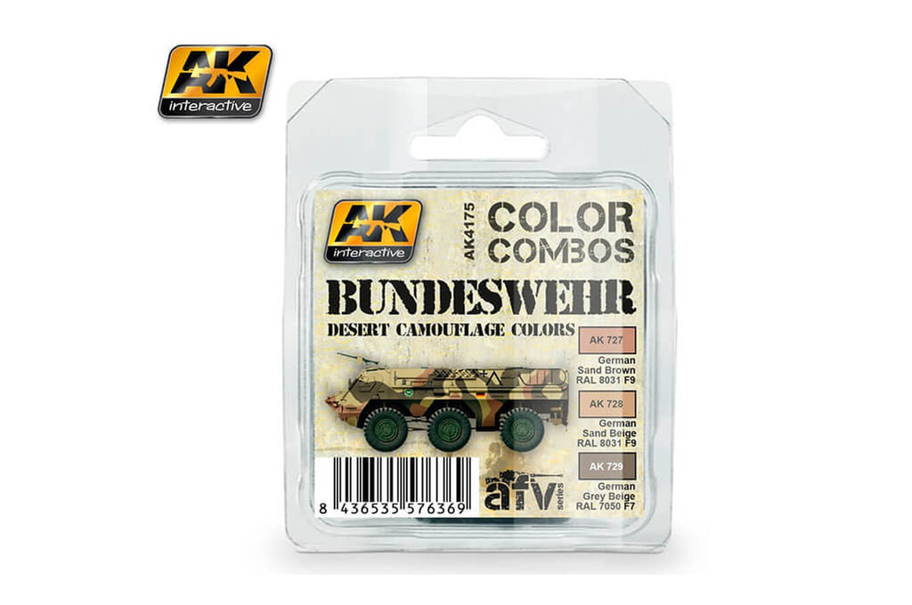 AK Interactive - Bundeswehr Desert Camouflage Colour Combo Set - Panzer ...