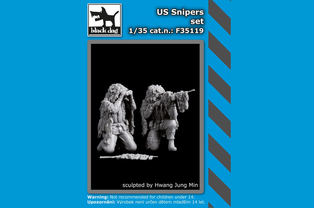 Black Dog Models 1:35 US Sniper with Monocular Resin Figure - Panzer Models